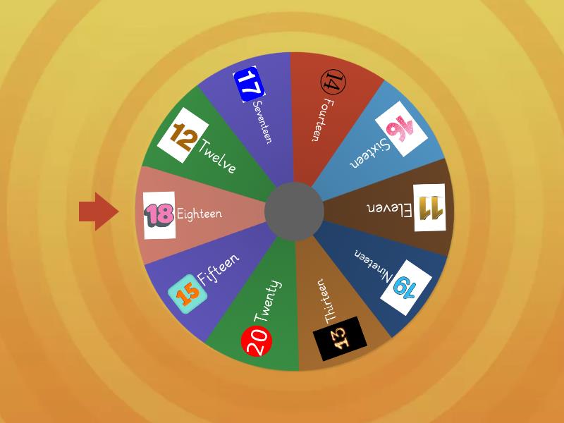 Numbers 11-20 - Random wheel