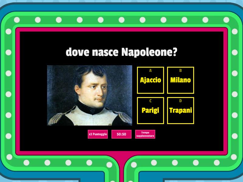 Napoleone Bonaparte - Gameshow quiz