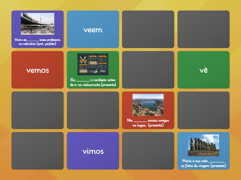 Verbo ver - Presente e Perfeito do Indicativo - Parejas