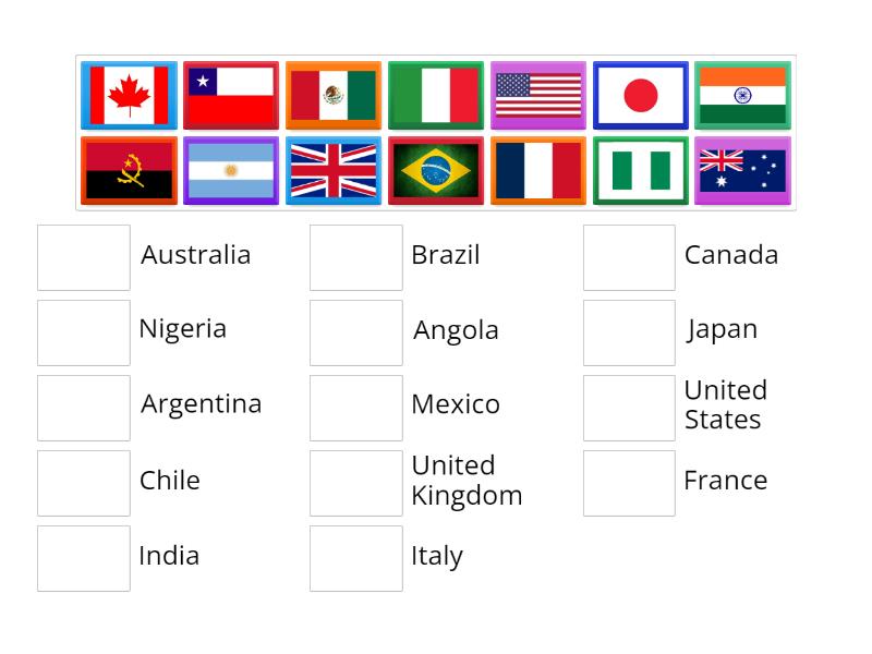 Countries - Match up