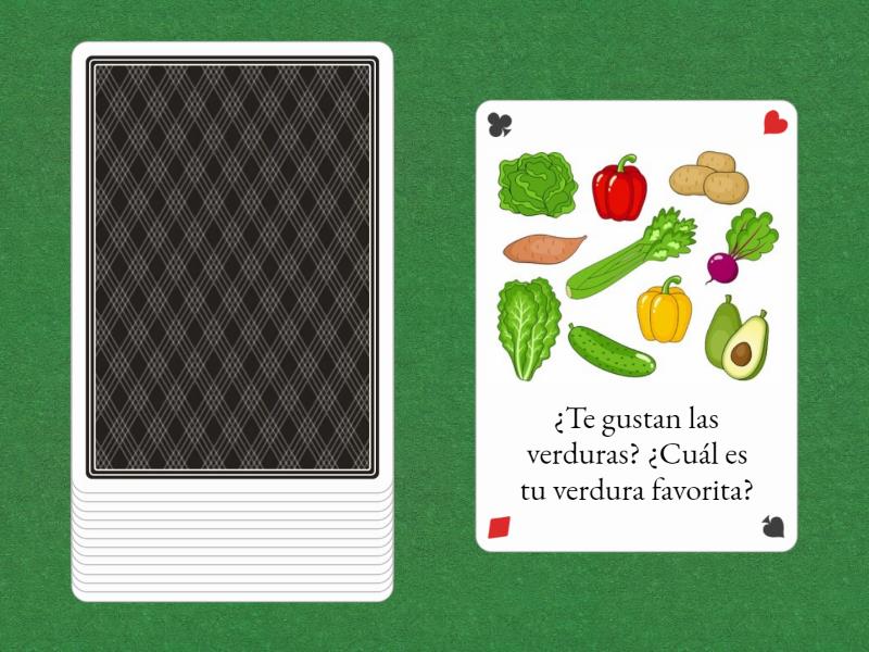 Preguntas personales sobre la comida - Speaking cards