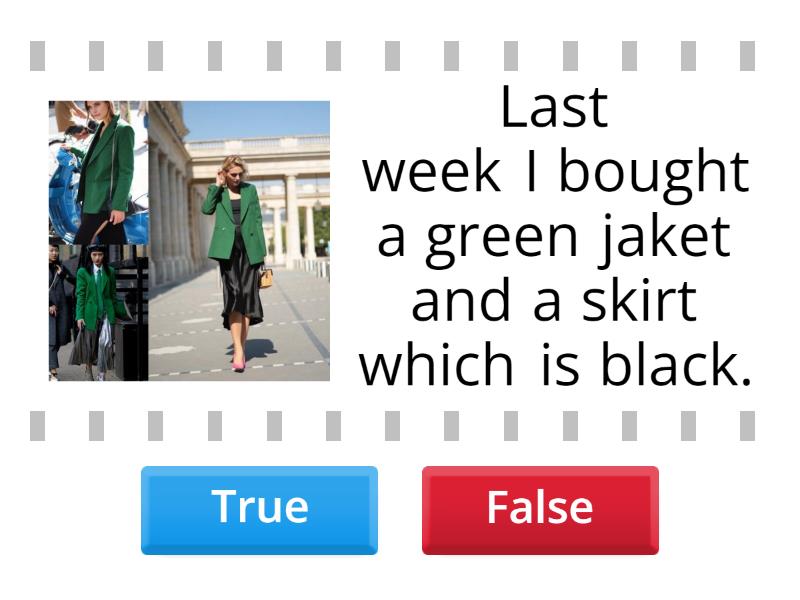 Relative pronouns who, which, that - True or false