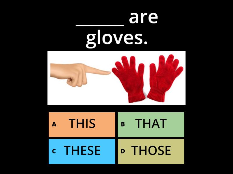 Demonstrative pronouns: THIS / THAT / THESE / THOSE - Quiz
