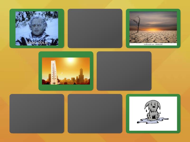 Weather 2 Opposites - Matching pairs