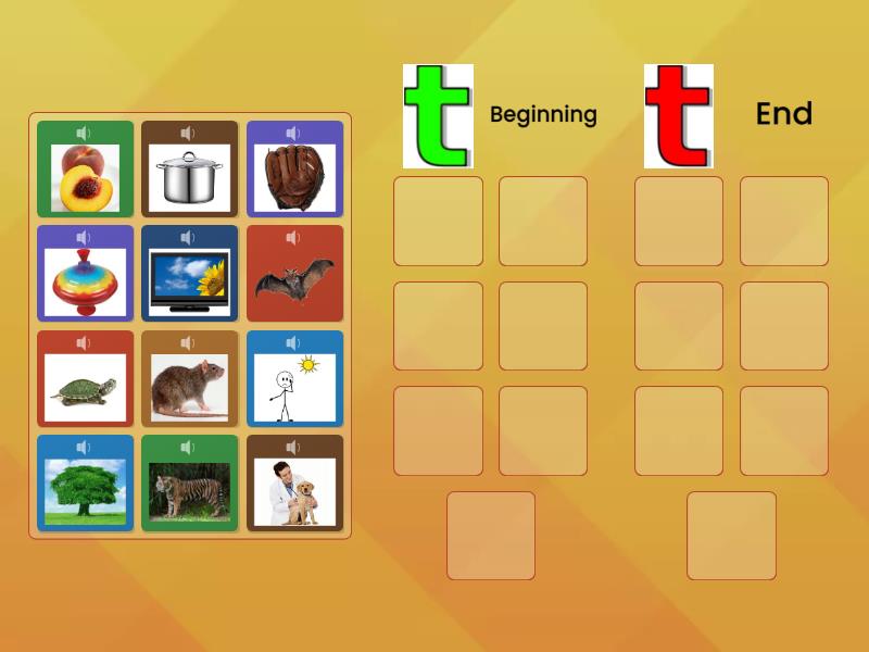 t Sound Sort (beginning or end?) - Group sort