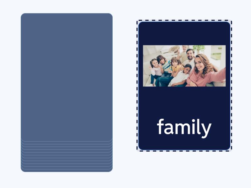 Family members - Speaking cards