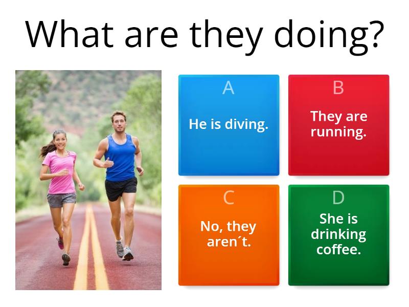 Present continuous - questions - Quiz