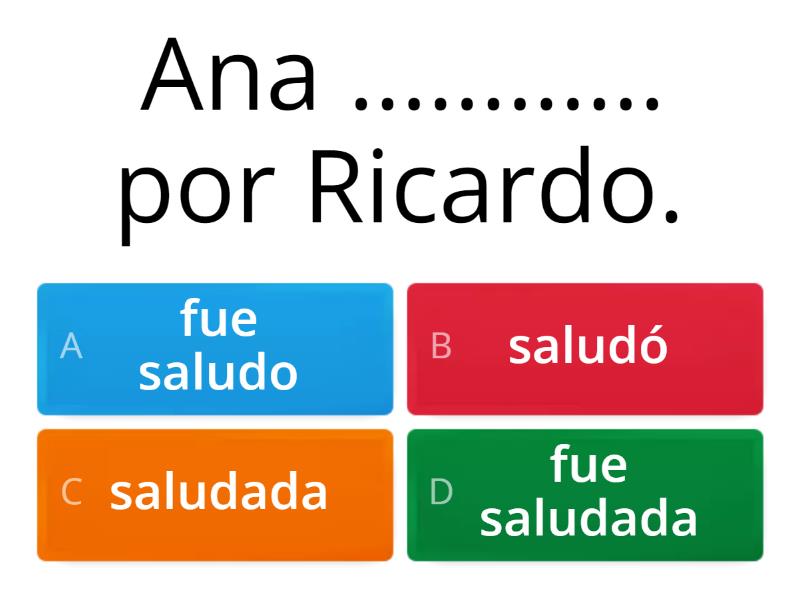 la voz pasiva - Quiz