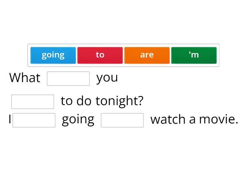 3A - be going to - Palabra perdida