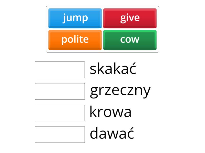 English Class A1+ klasa 5B Unit 6 lesson 7 A Revision part 2 Unit 6 Maciej - Une las parejas