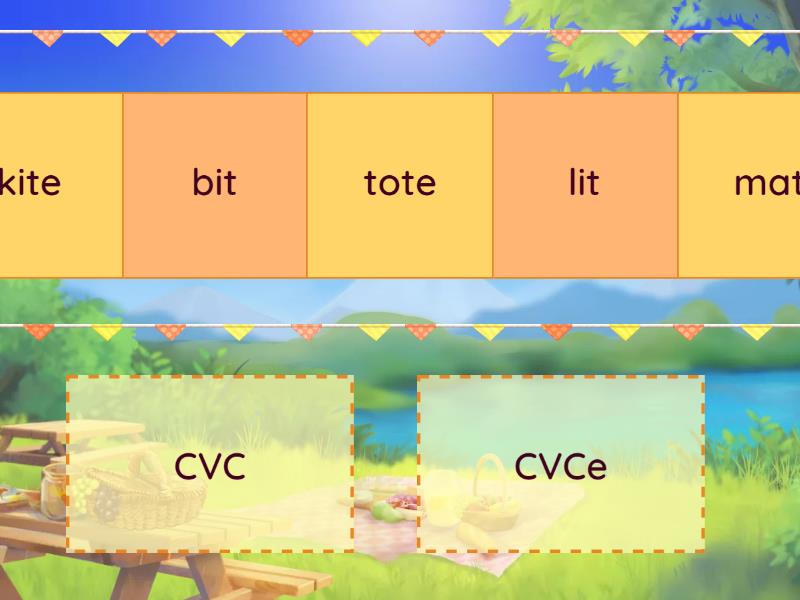 CVC/CVCe sort - Speed sorting