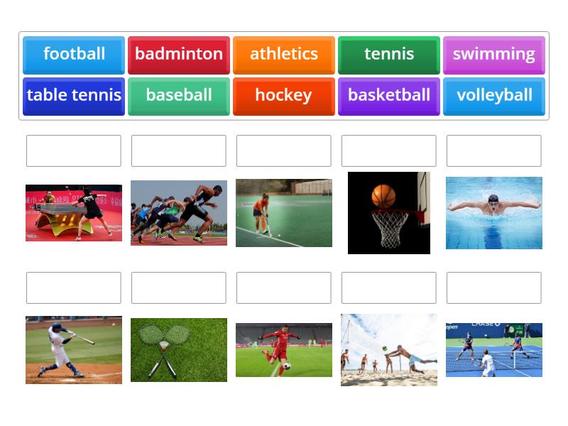 Super Minds 2 Unit 8 Sports Anagrams - Match up