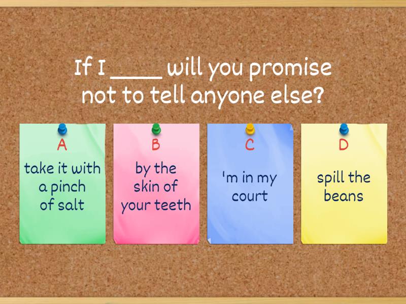 Idioms (how do you say 9) - Test