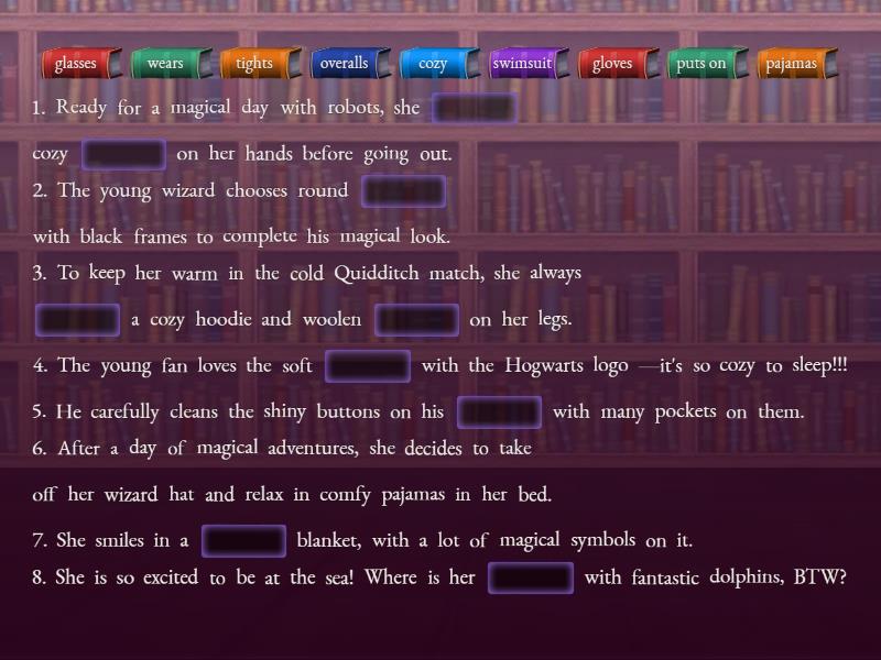 GG2 Clothes Hogwarts and robots - Missing word