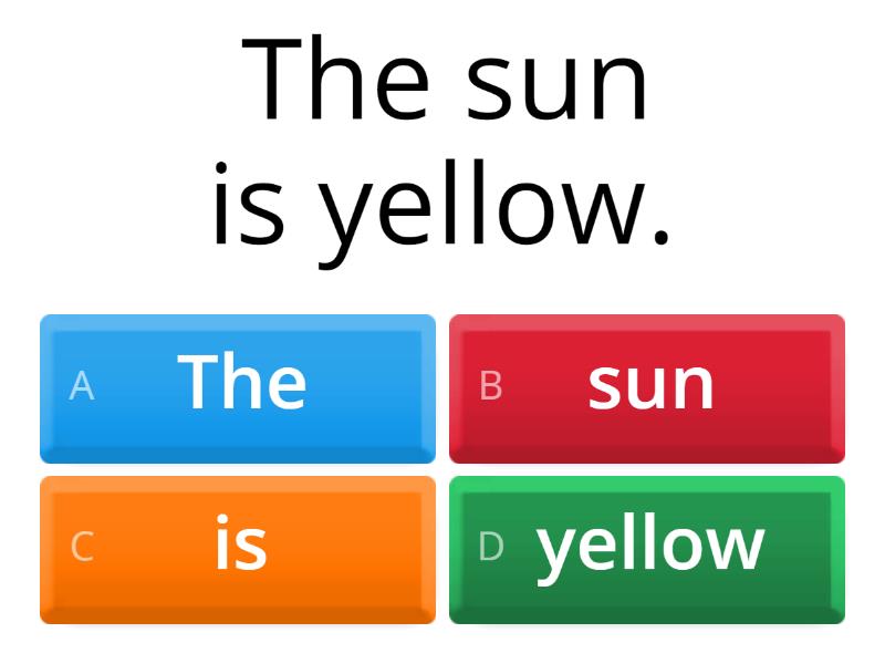 Adjectives for color, size, shape and numbers - Quiz