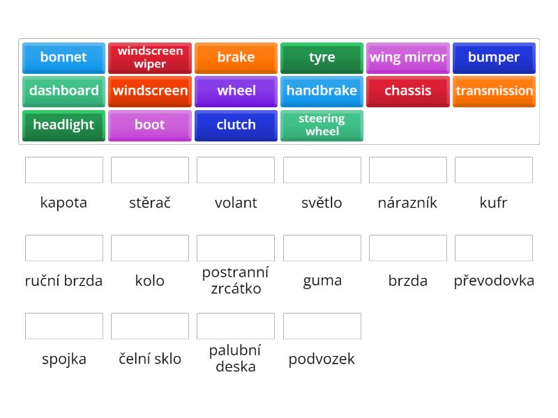 Car parts - Match up