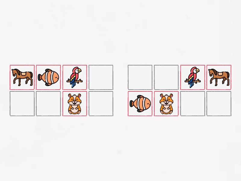 Matching game - Parejas