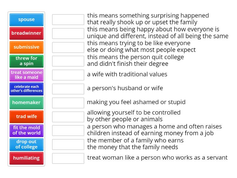 Trad Wife - Match up
