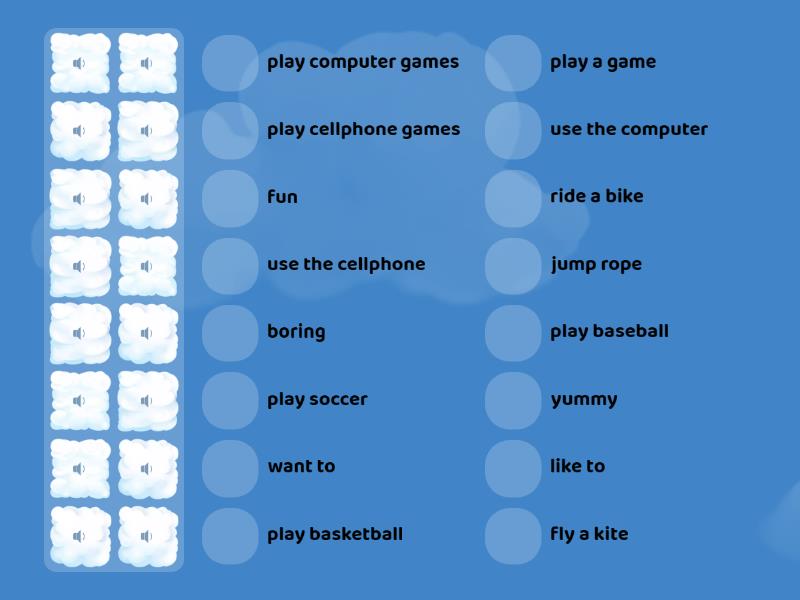 B2 U4 V1 matching - Match up