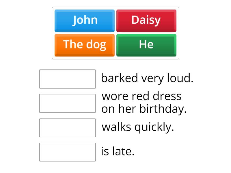 Subject and Predicate Matching - Match up