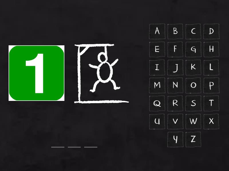 Numbers 1-10 - Hangman