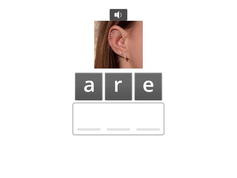 Body parts - Anagram