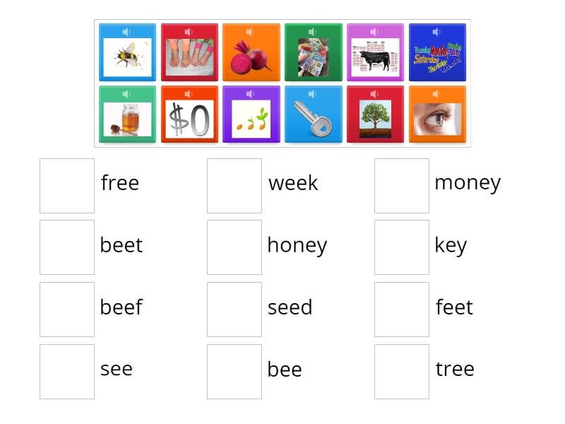 ee/ey patterns - Match up