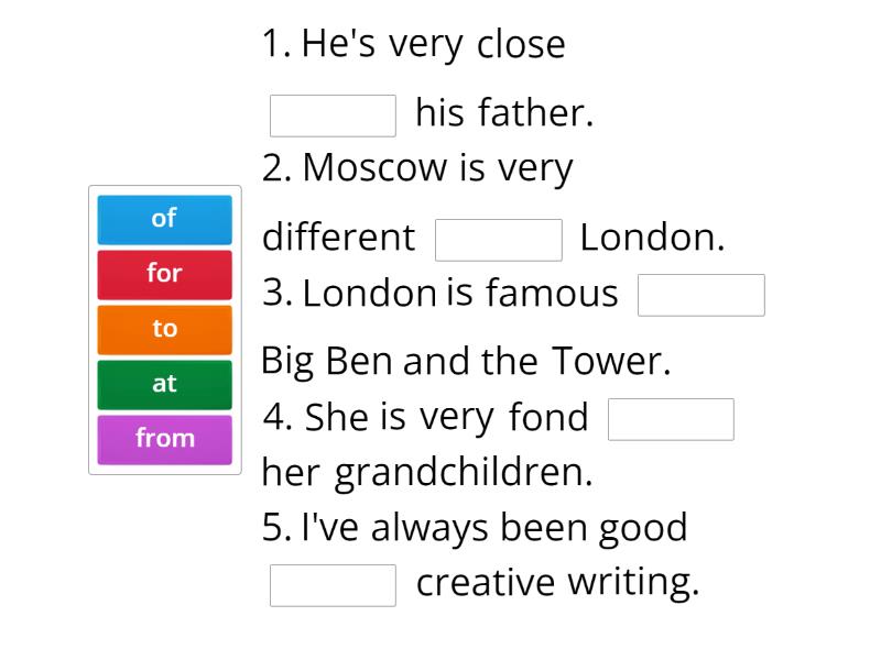 Prepositions after adjectives - Missing word