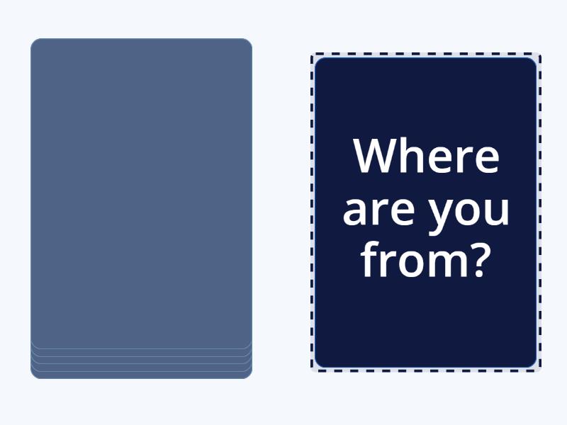 Introduce yourself (Simple) - Speaking cards