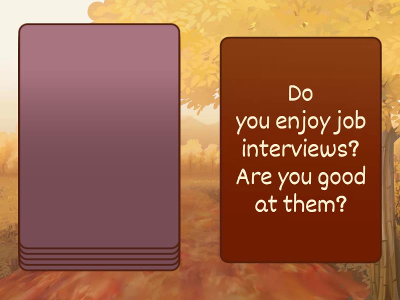 B2 WORK | Speaking - Speaking cards