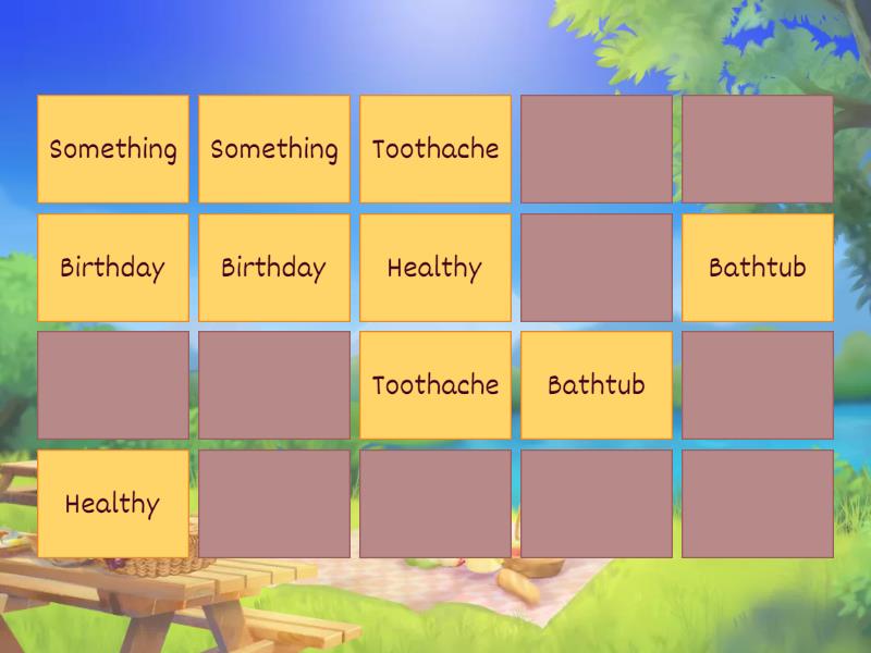 voiced/voiceless medial 'TH' words - Matching pairs
