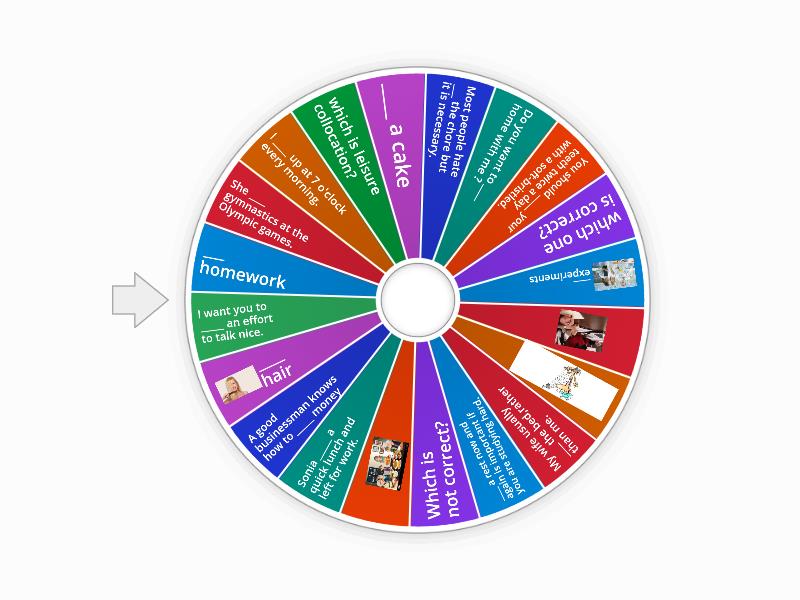 collocation - Spin the wheel