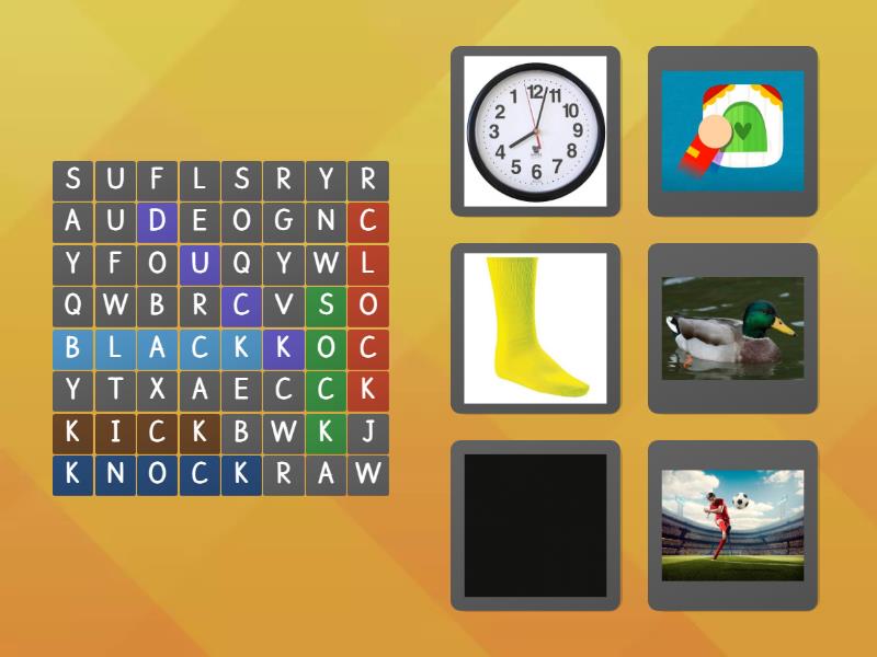 AS1. U9L5 (ck sound) - Wordsearch