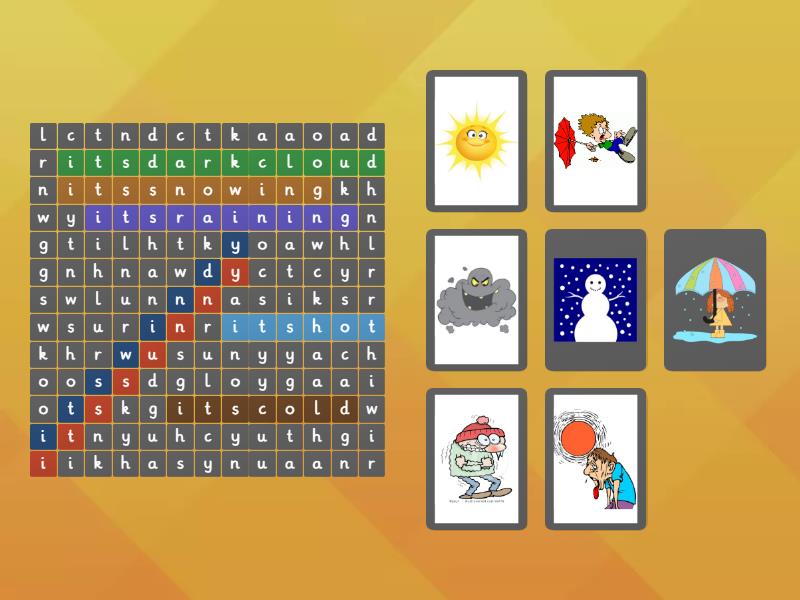 Starlight 3 Module 7 Weather - Поиск слов