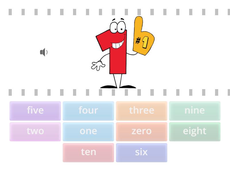 Numbers from 0 to 10 - Find the match
