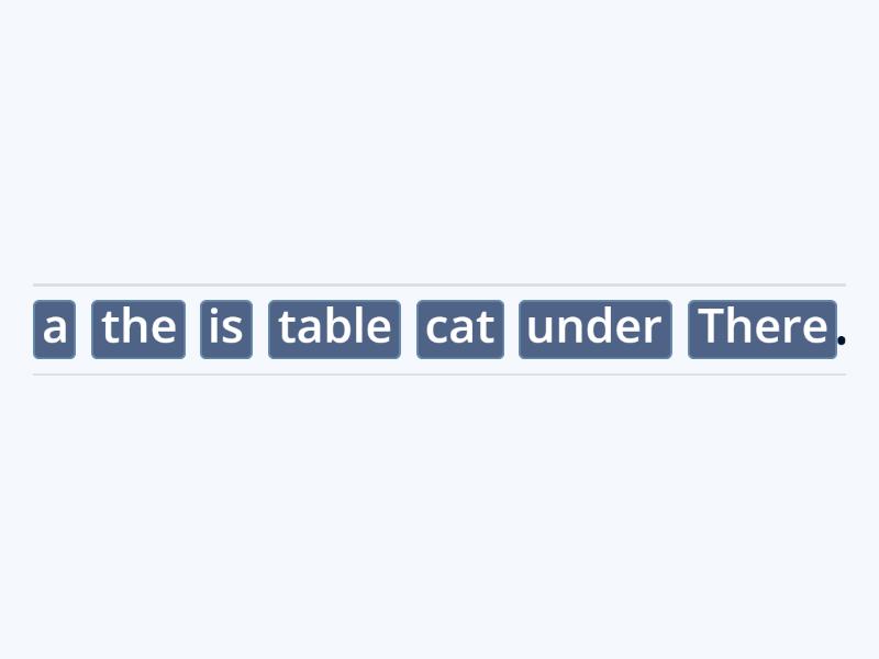 the sentences - Unjumble