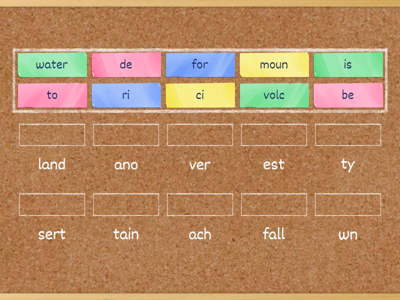 Go Getter 2: unit 4 vocabulary (geographical features) - Match up