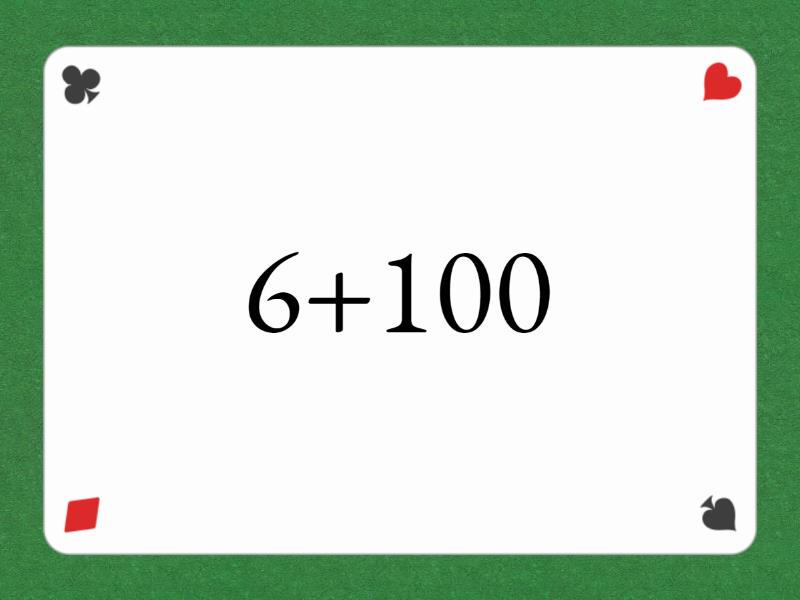 Compter nombres - Flash cards