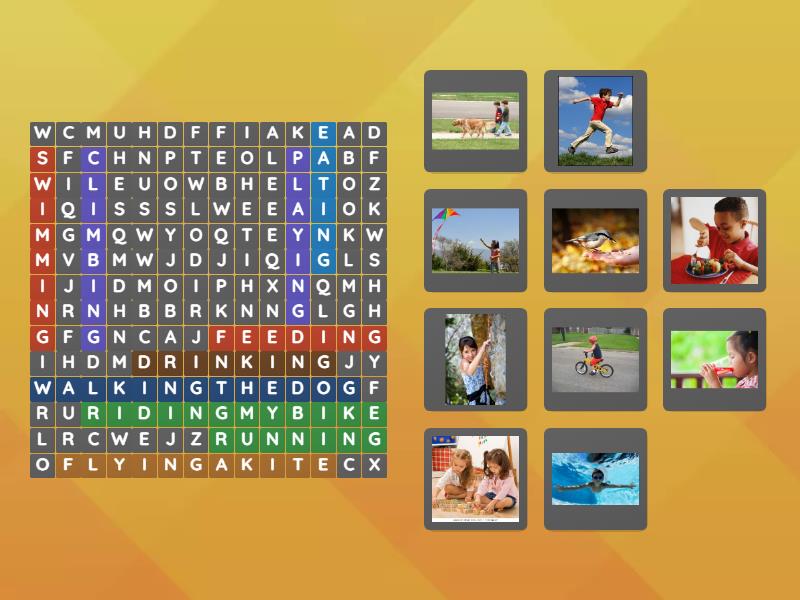 What are they doing? - Wordsearch