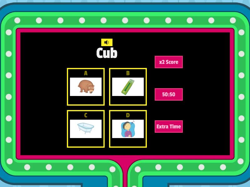 Oxford Phonics ut-ub-um-un - Gameshow quiz