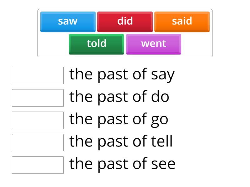 Irregular Verbs G2 - Match up