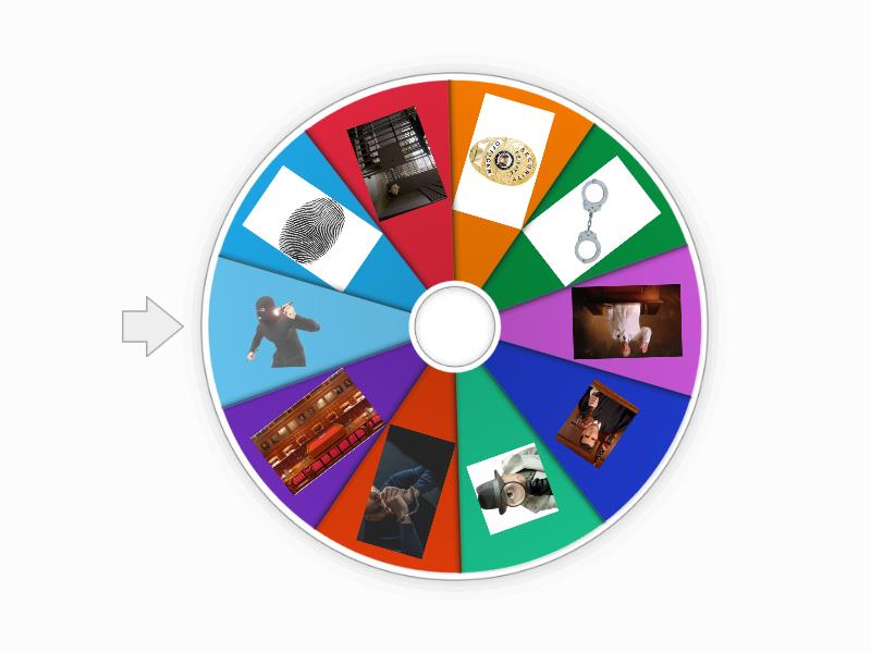 Crime words 1 - Random wheel