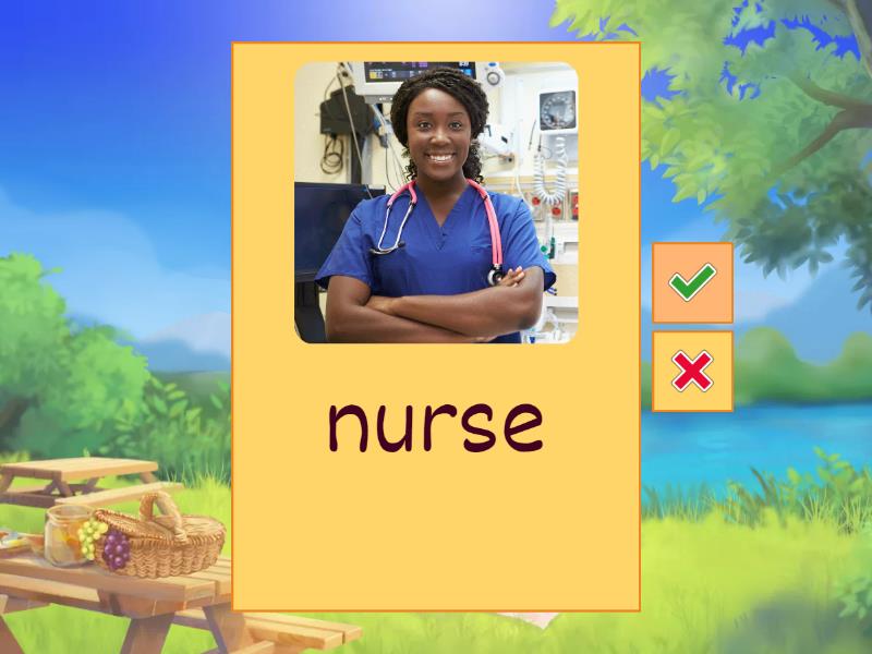 At The Hospital Extra - Homework - Flash cards