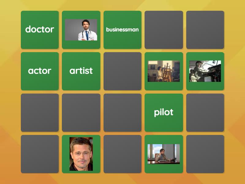 Unit 3 : At work - Matching pairs