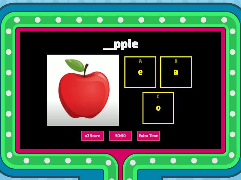 Beginning sound - Gameshow quiz