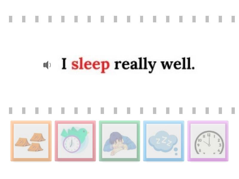 Sleep Sentences - Find the match