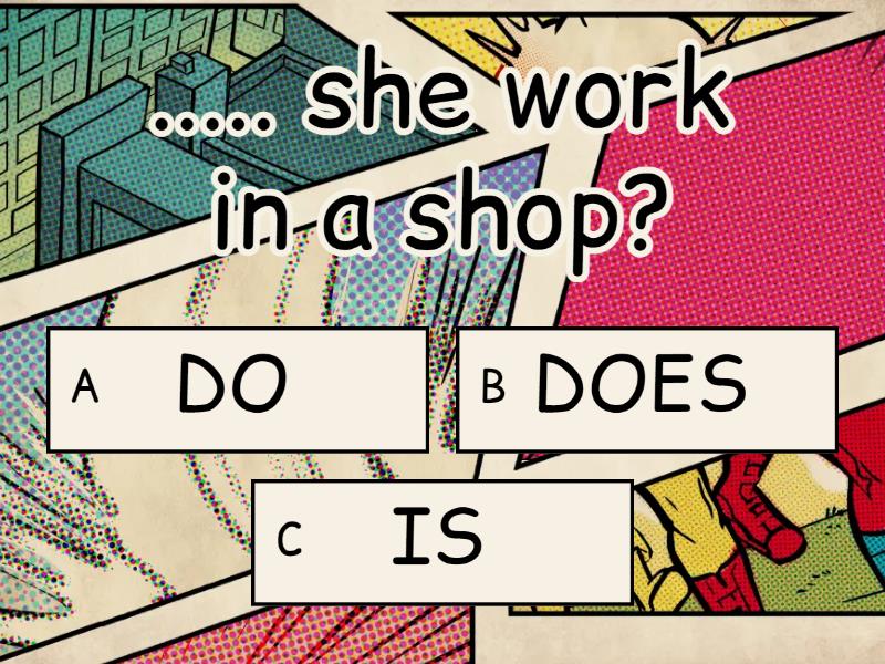 Present simple - choose the correct answer. - Quiz