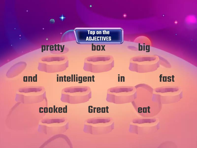 Adjectives - Whack-a-mole