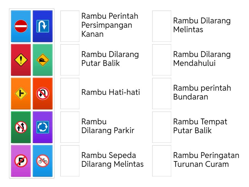 Mencocokan Rambu-Rambu - Match up