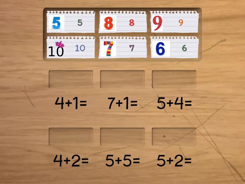 Addition (Math) - Match up